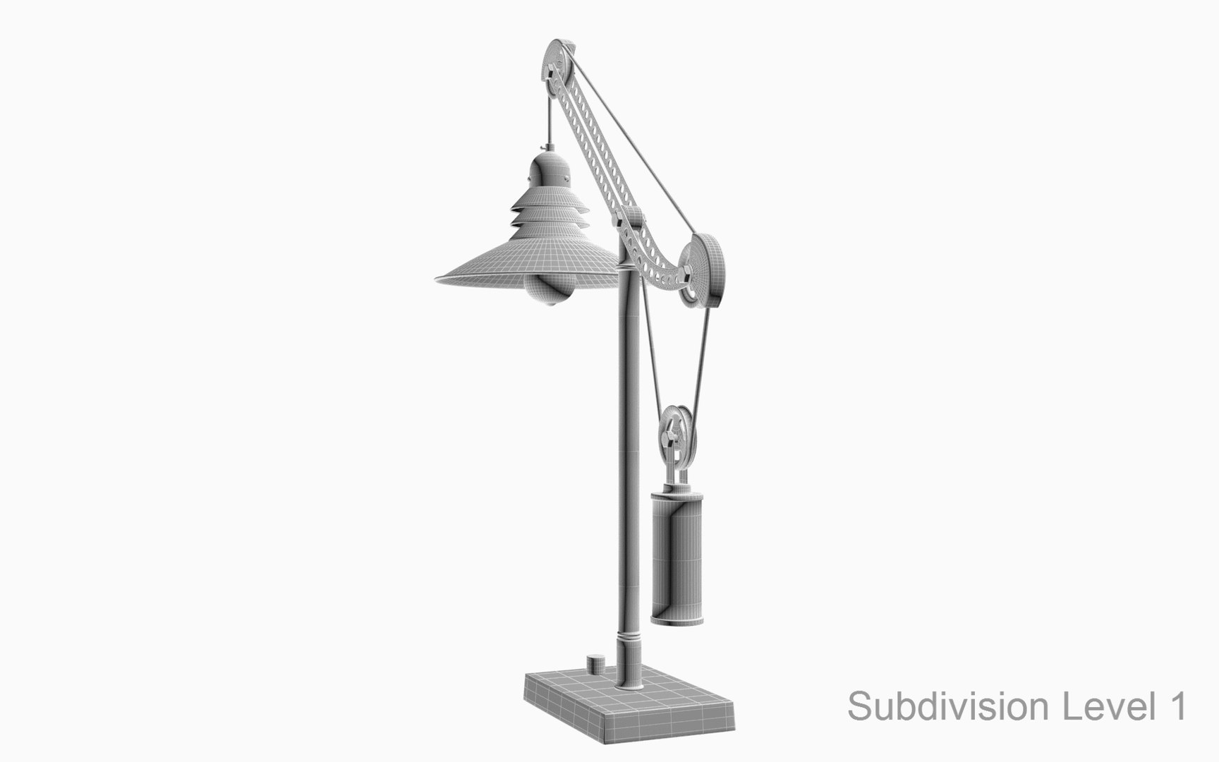 Crane Desk Lamp On 3D - TurboSquid 2004817