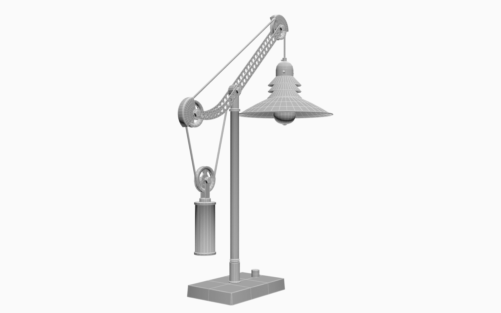 Crane Desk Lamp On 3D - TurboSquid 2004817