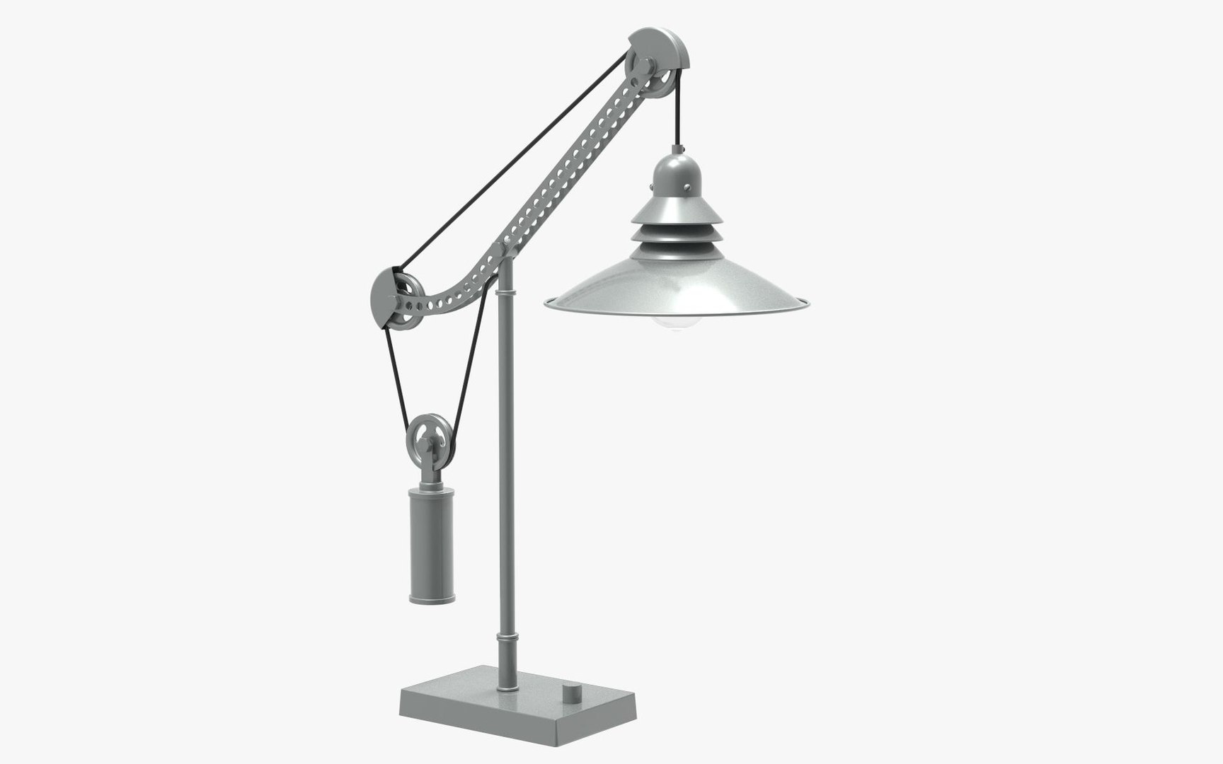 Crane Desk Lamp On 3D - TurboSquid 2004817