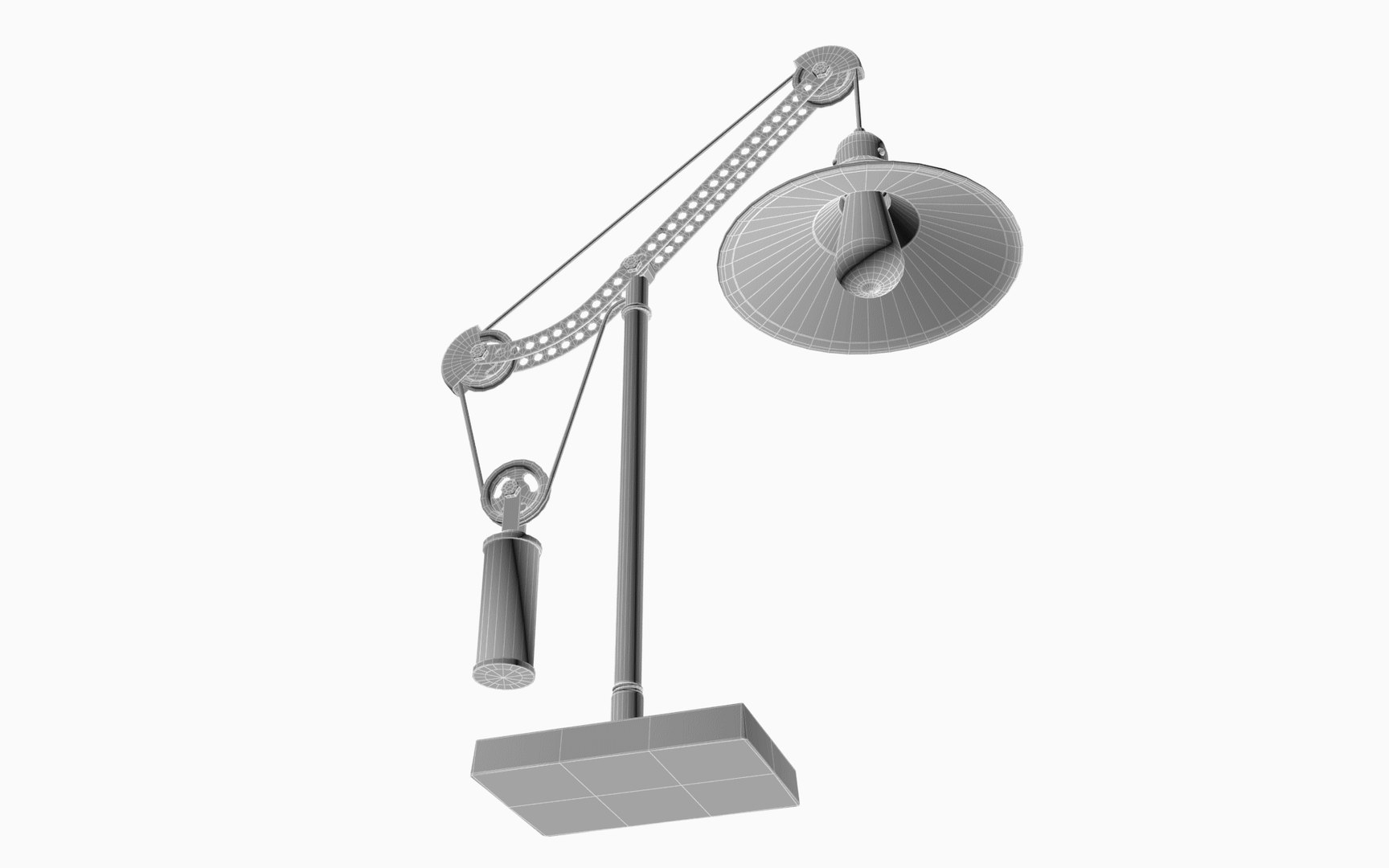 Crane Desk Lamp On 3D - TurboSquid 2004817