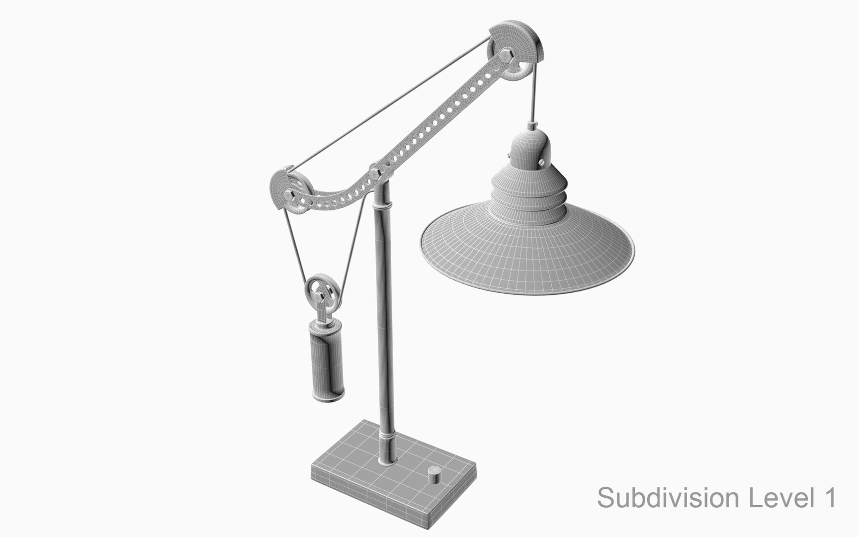 Crane Desk Lamp On 3D - TurboSquid 2004817