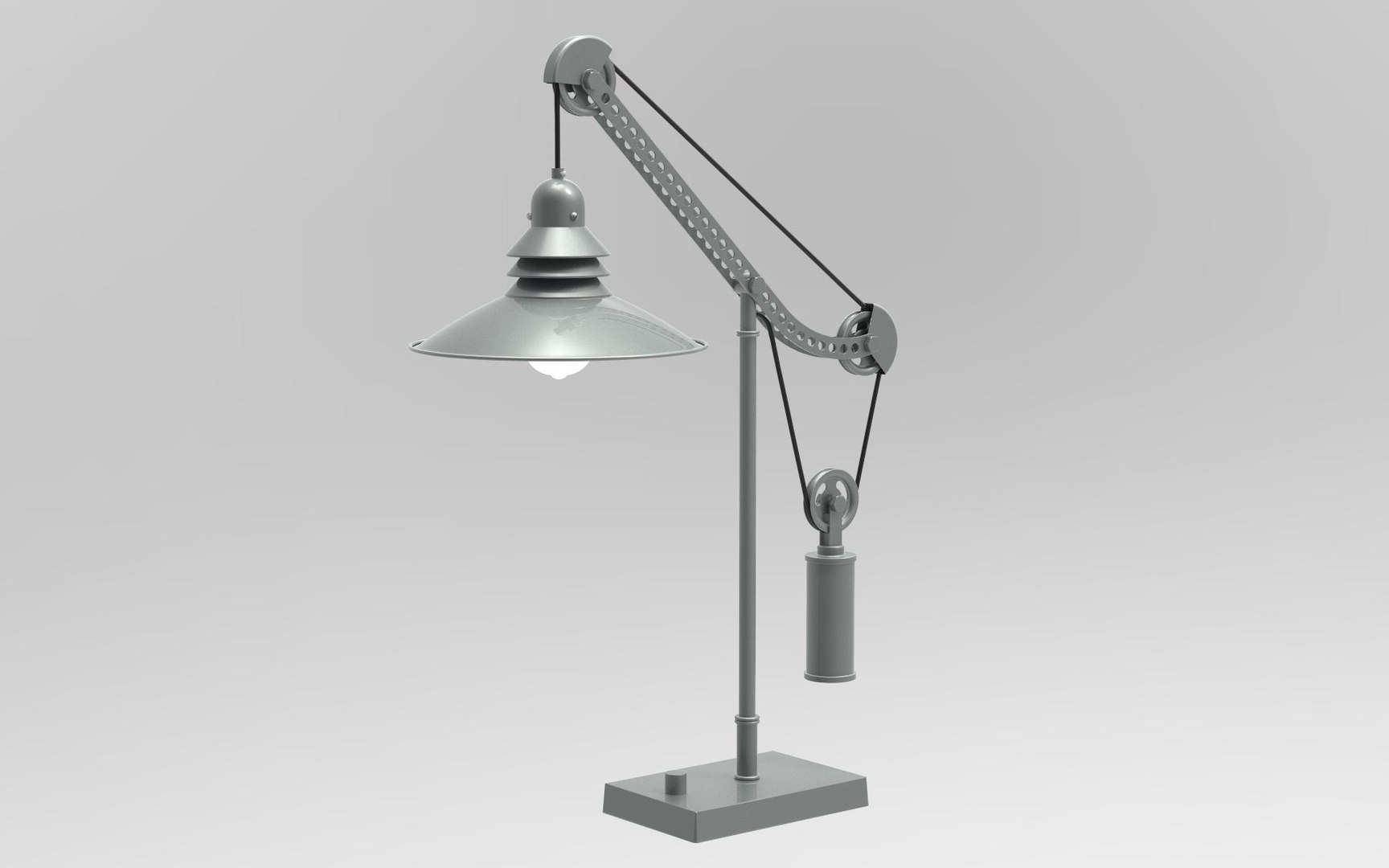 Crane Desk Lamp On 3D - TurboSquid 2004817