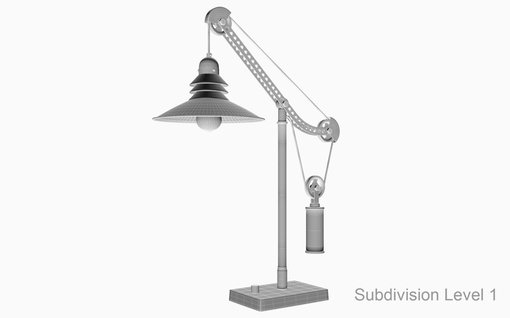 Crane Desk Lamp On 3D - TurboSquid 2004817
