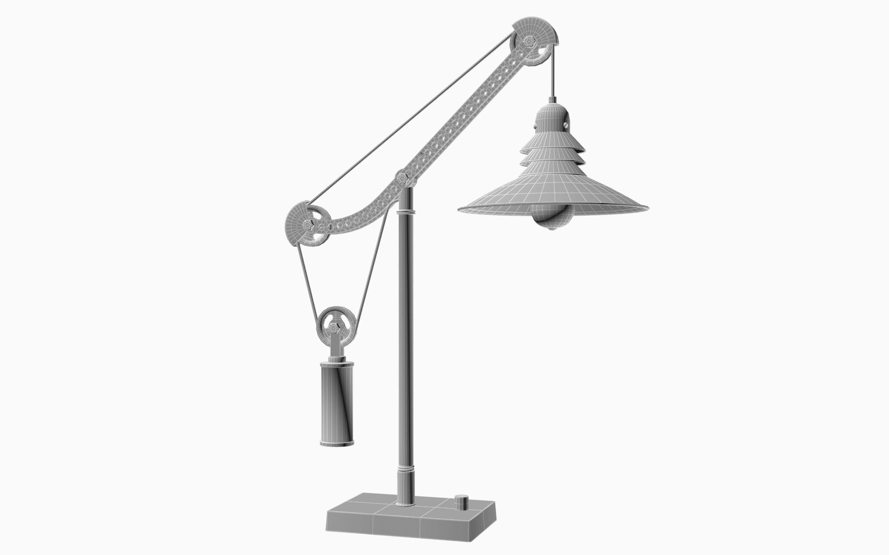 Crane Desk Lamp On 3D - TurboSquid 2004817