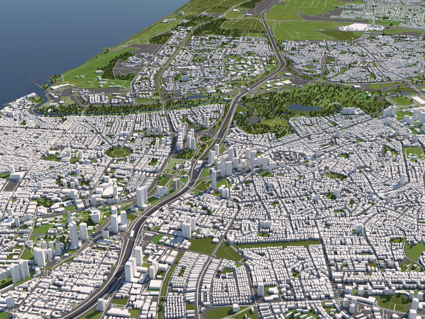 Buildings Houses Maps 3D Model - TurboSquid 1460665