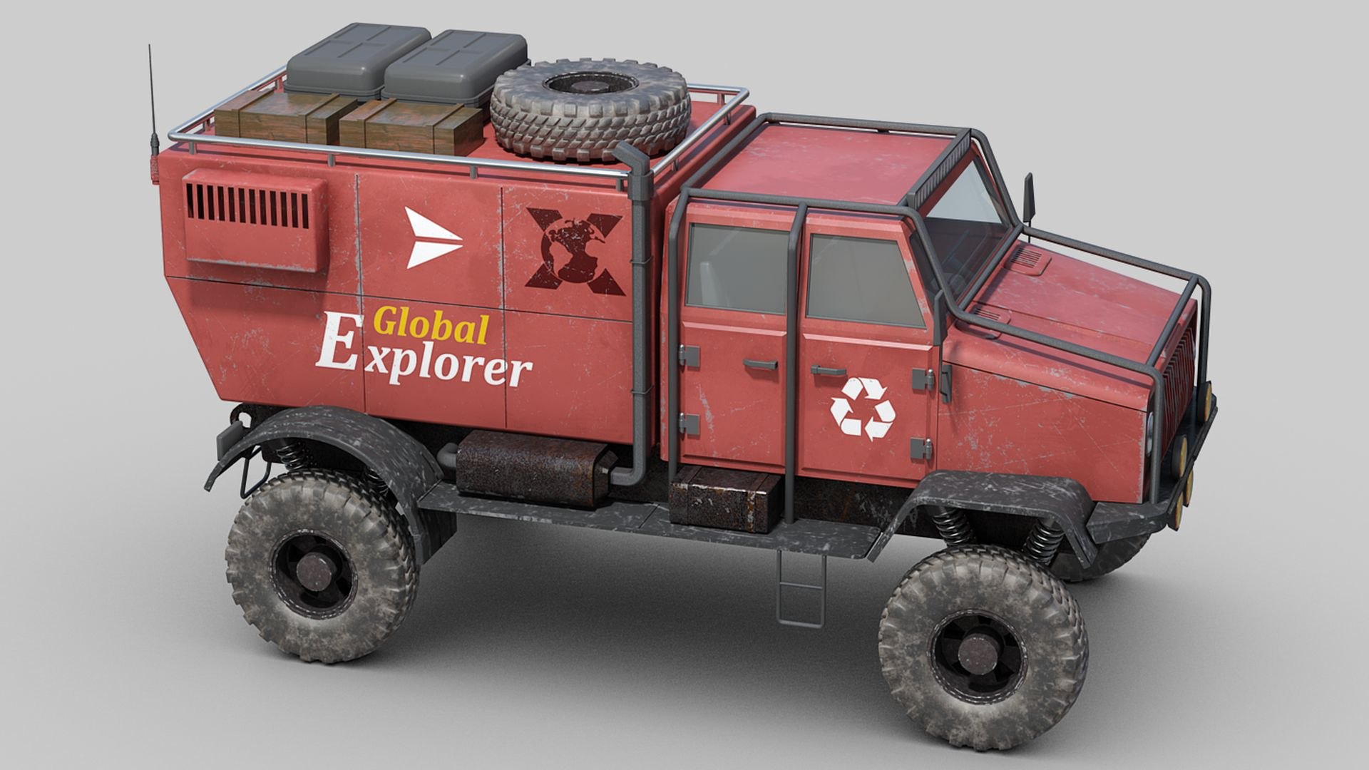 3D Explorer Monster Truck Concept Model - TurboSquid 2078433