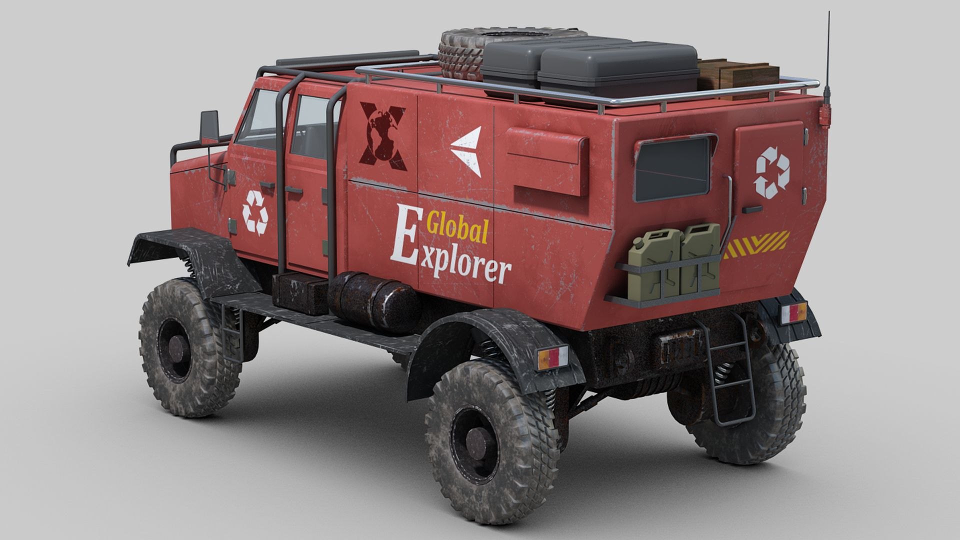 3D Explorer Monster Truck Concept Model - TurboSquid 2078433