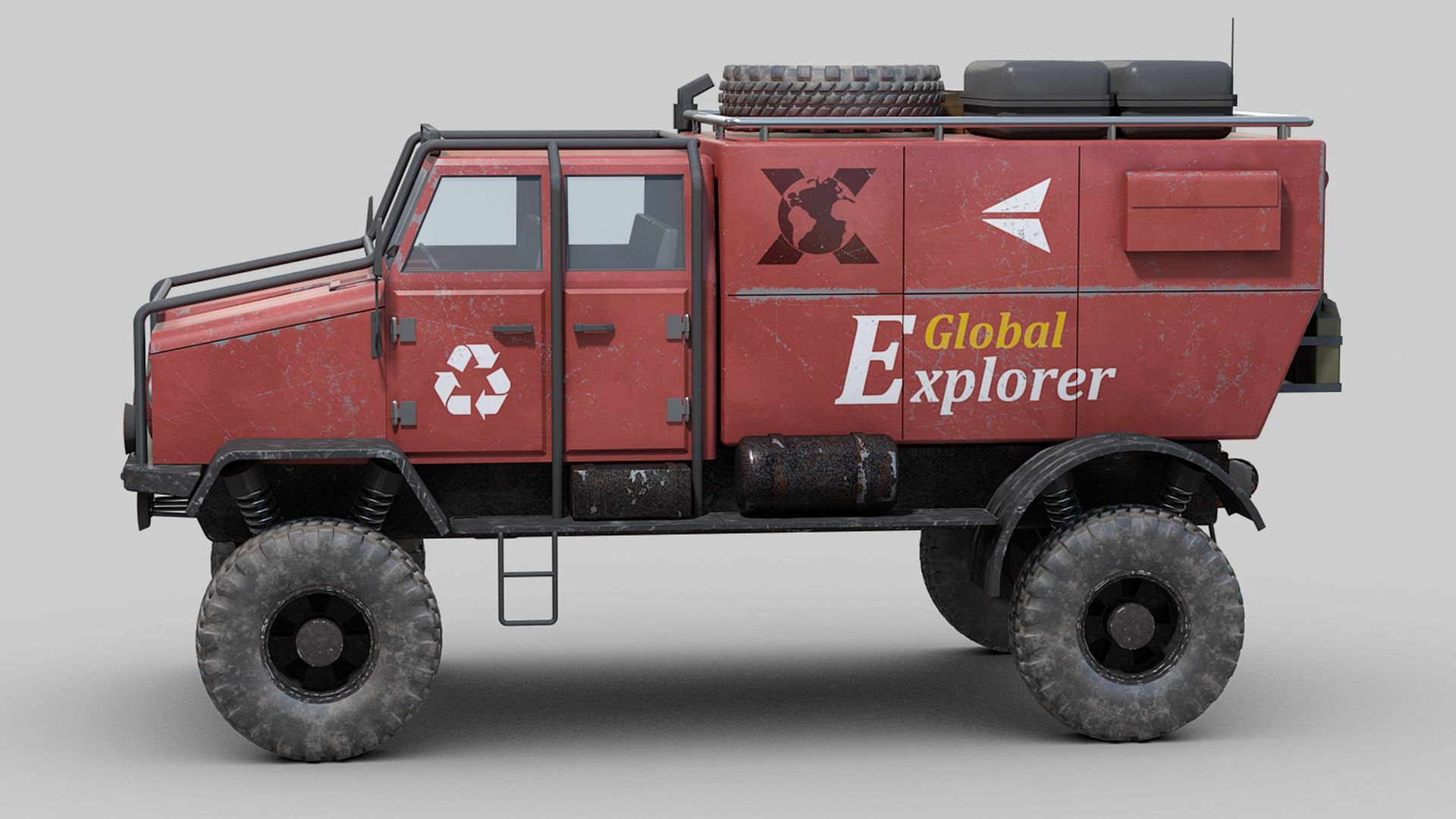 3D Explorer Monster Truck Concept Model - TurboSquid 2078433