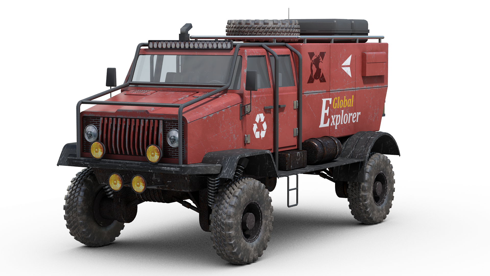3D Explorer Monster Truck Concept Model - TurboSquid 2078433