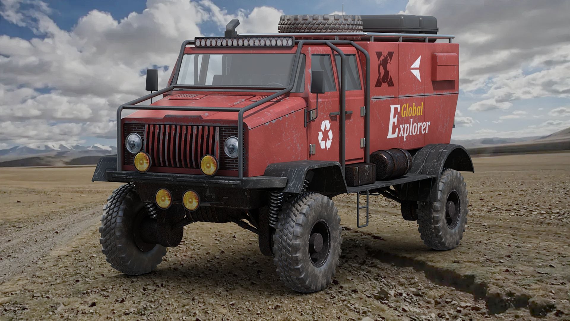 3D Explorer Monster Truck Concept Model - TurboSquid 2078433