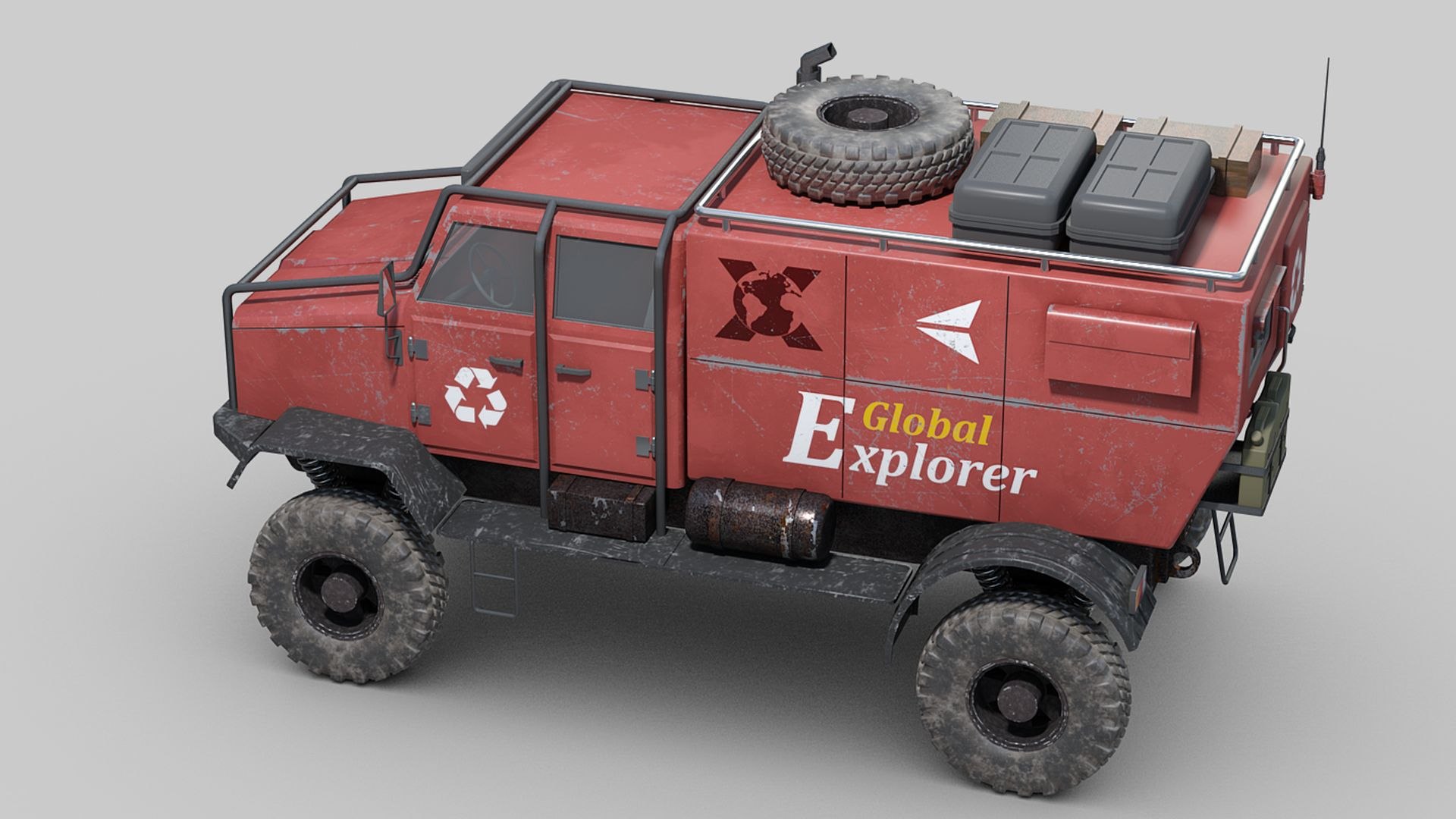 3D Explorer Monster Truck Concept Model - TurboSquid 2078433
