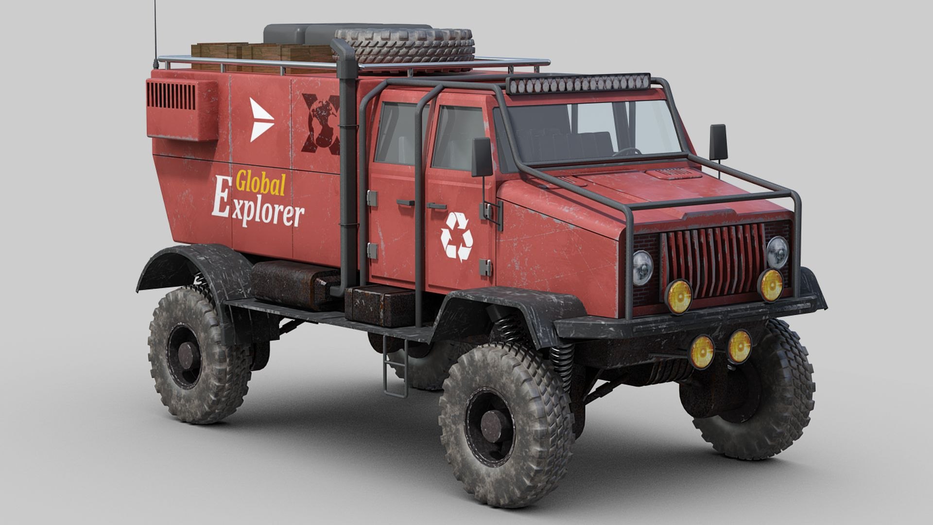 3D Explorer Monster Truck Concept Model - TurboSquid 2078433