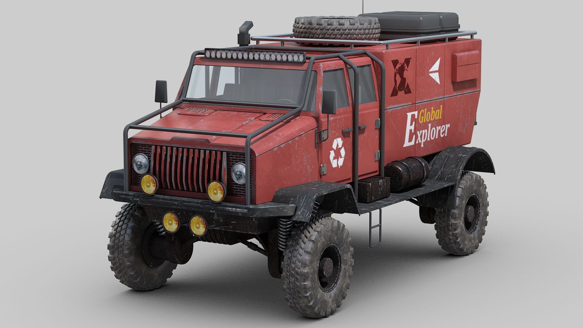 3D Explorer Monster Truck Concept Model - TurboSquid 2078433