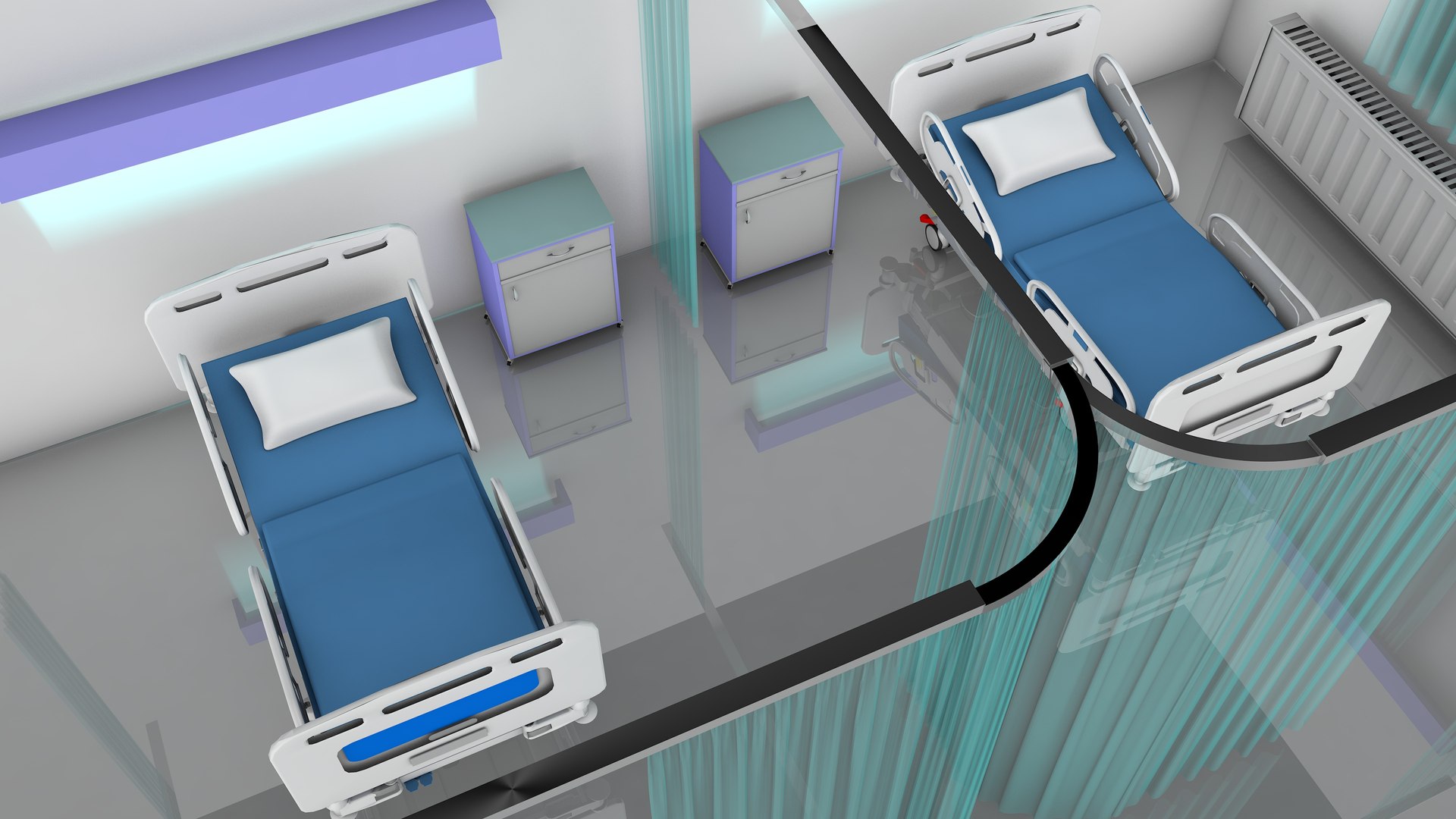 Hospital Room 2 3D - TurboSquid 2161660