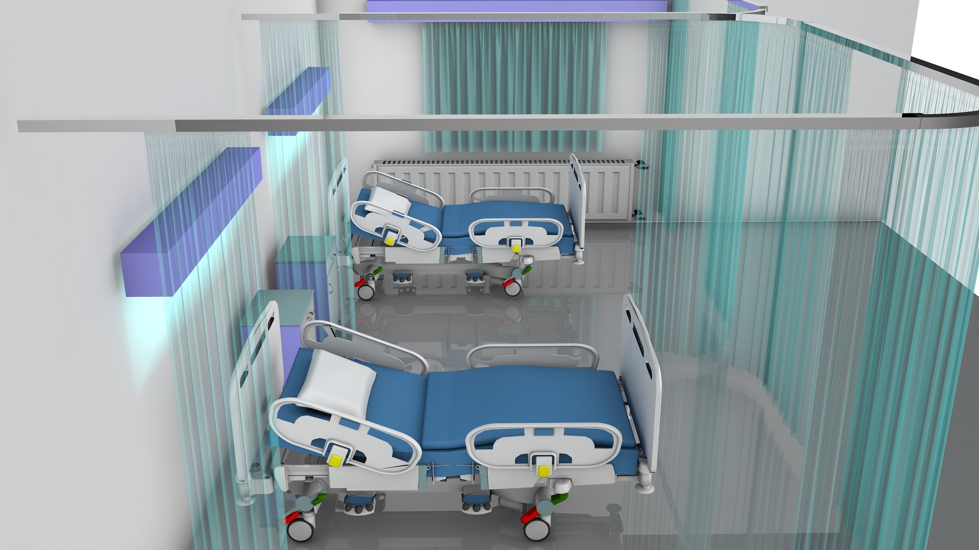 Hospital Room 2 3D - TurboSquid 2161660