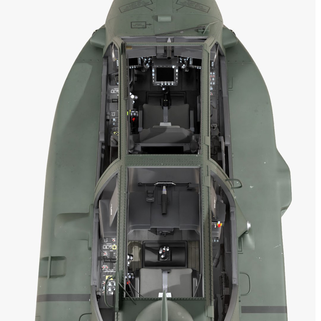 3D Boeing AH-64D Apache Cockpit High Detail Model - TurboSquid 1976731