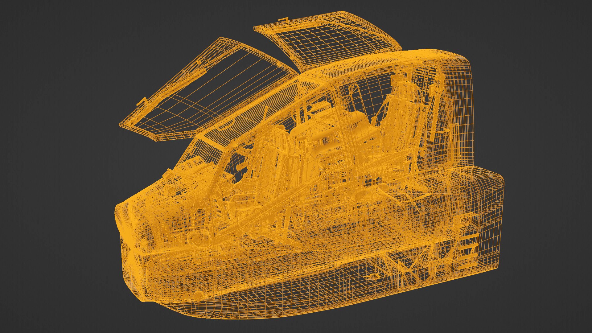 3D Boeing AH-64D Apache Cockpit High Detail Model - TurboSquid 1976731