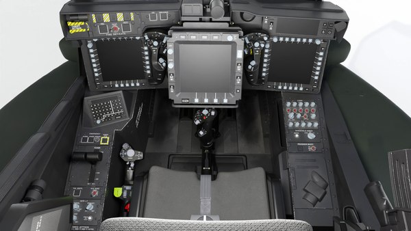 3D Boeing AH-64D Apache Cockpit High Detail model - TurboSquid 1976731