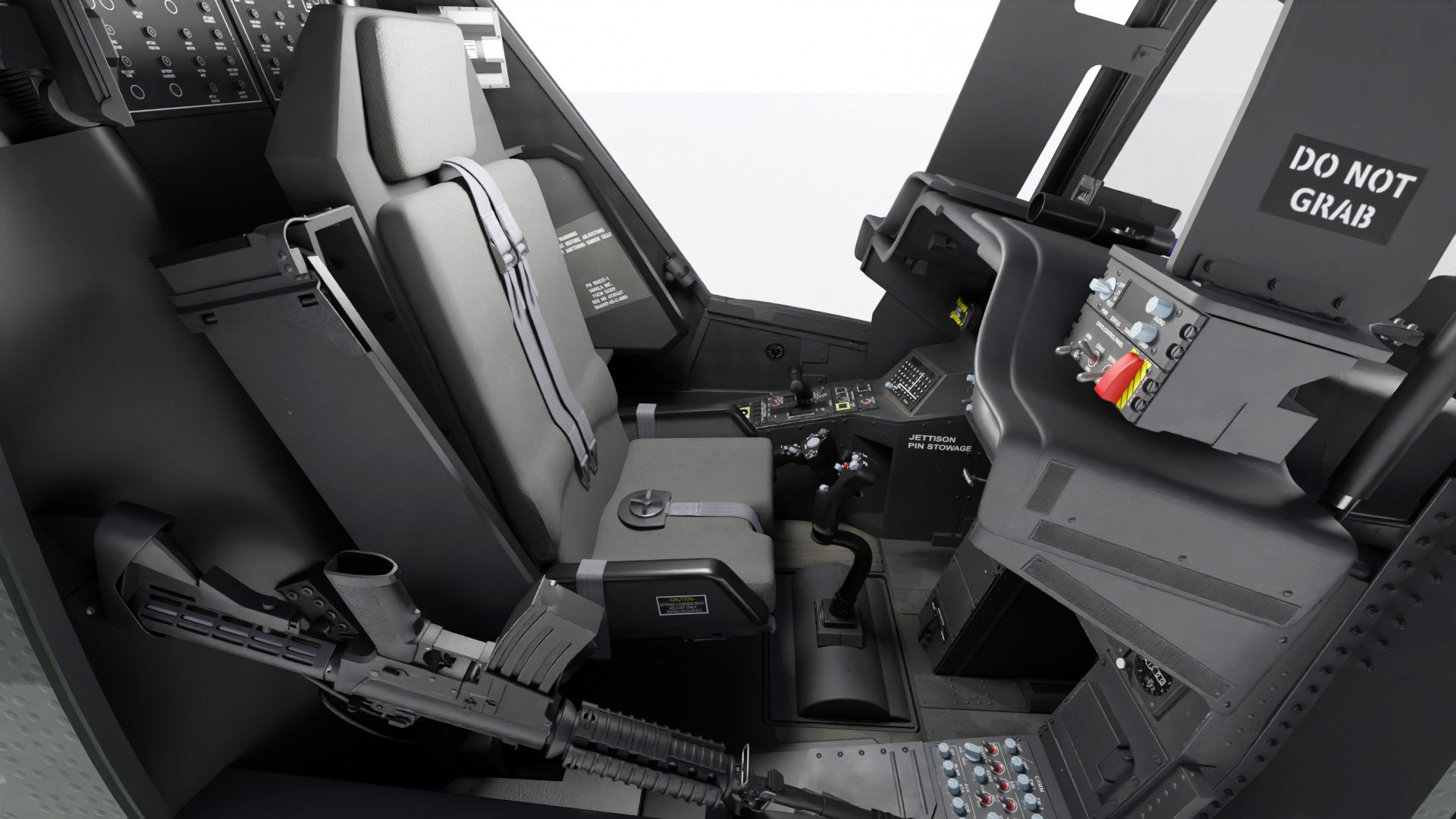 3D Boeing AH-64D Apache Cockpit High Detail Model - TurboSquid 1976731