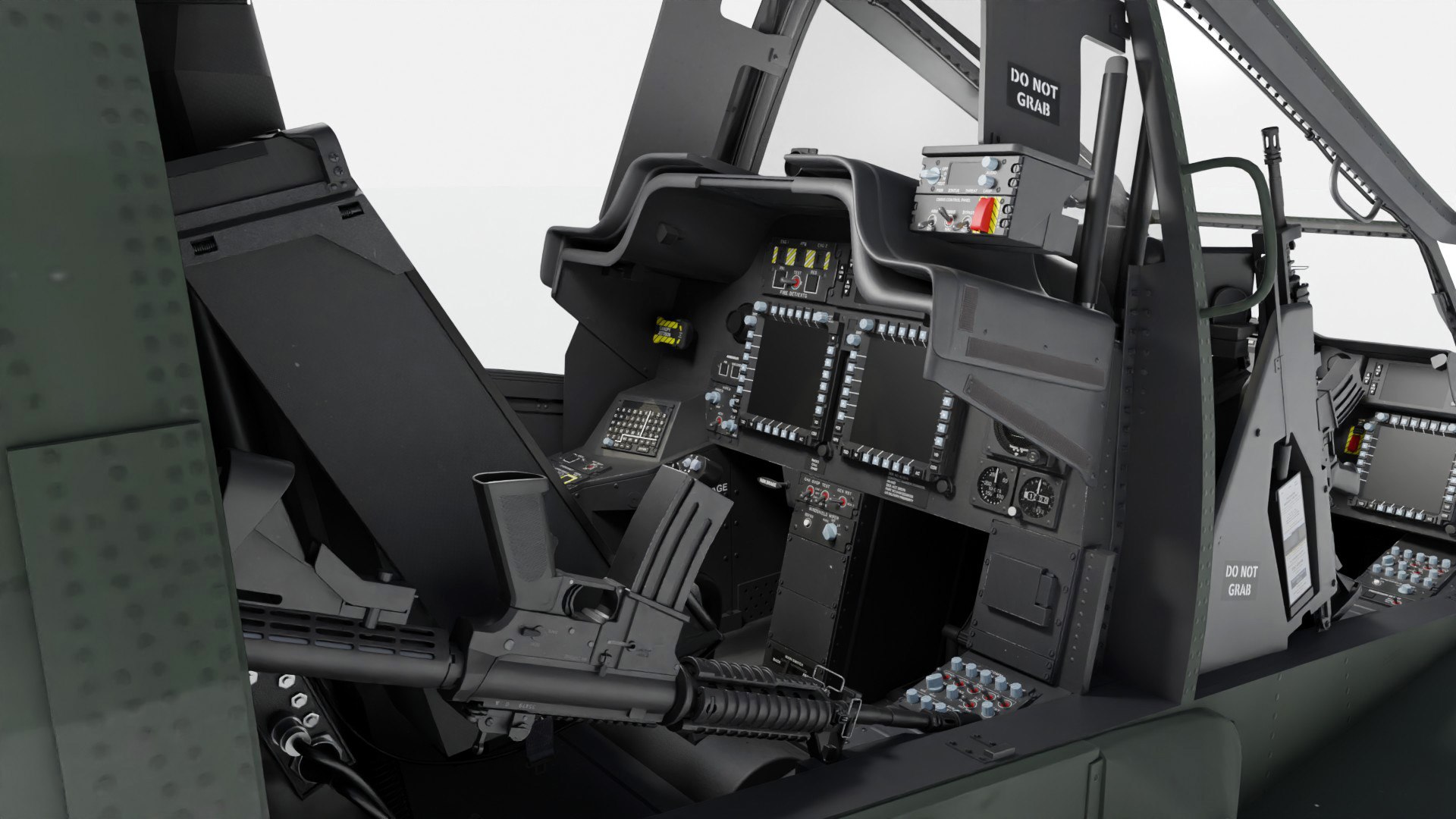 3D Boeing AH-64D Apache Cockpit High Detail Model - TurboSquid 1976731