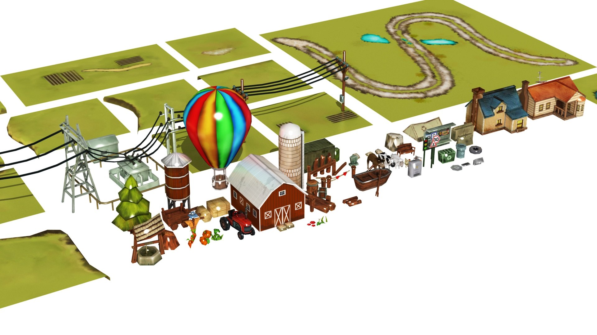 3D animation farm house - TurboSquid 1462208