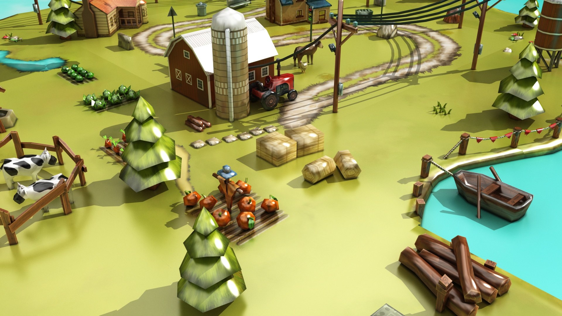 3D Animation Farm House - TurboSquid 1462208