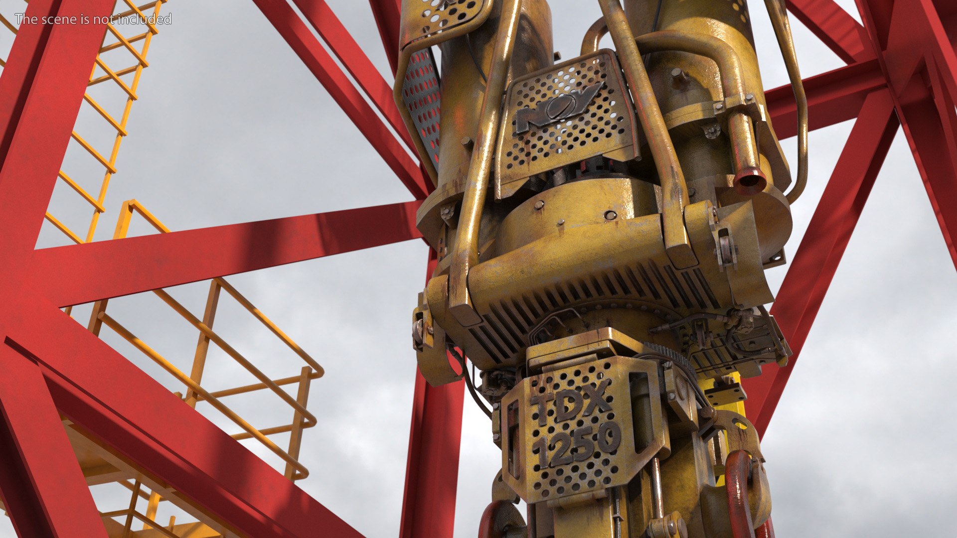 3D Model National Oilwell Varco TDX 1250 Old - TurboSquid 2320555