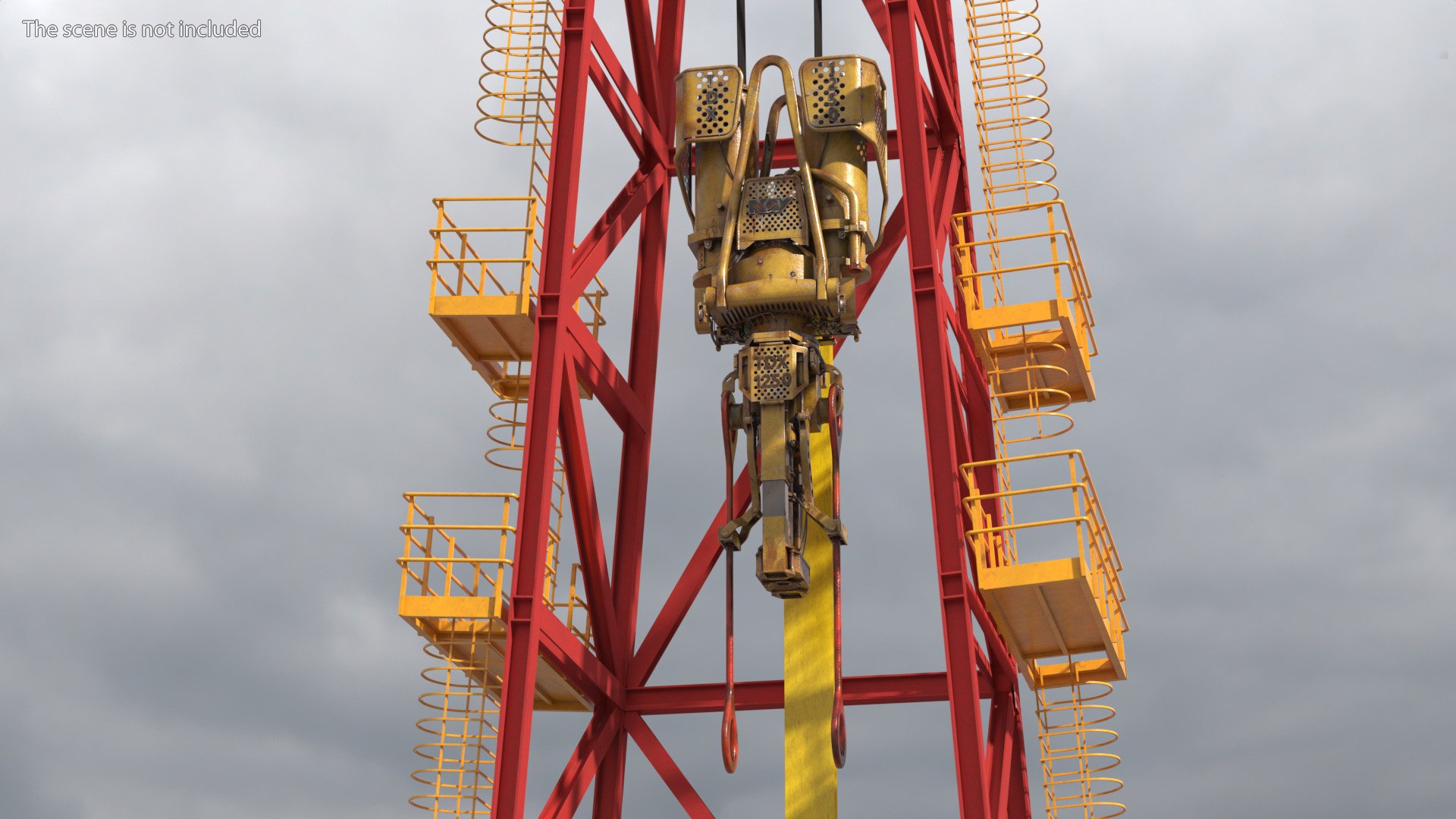 3D Model National Oilwell Varco TDX 1250 Old - TurboSquid 2320555