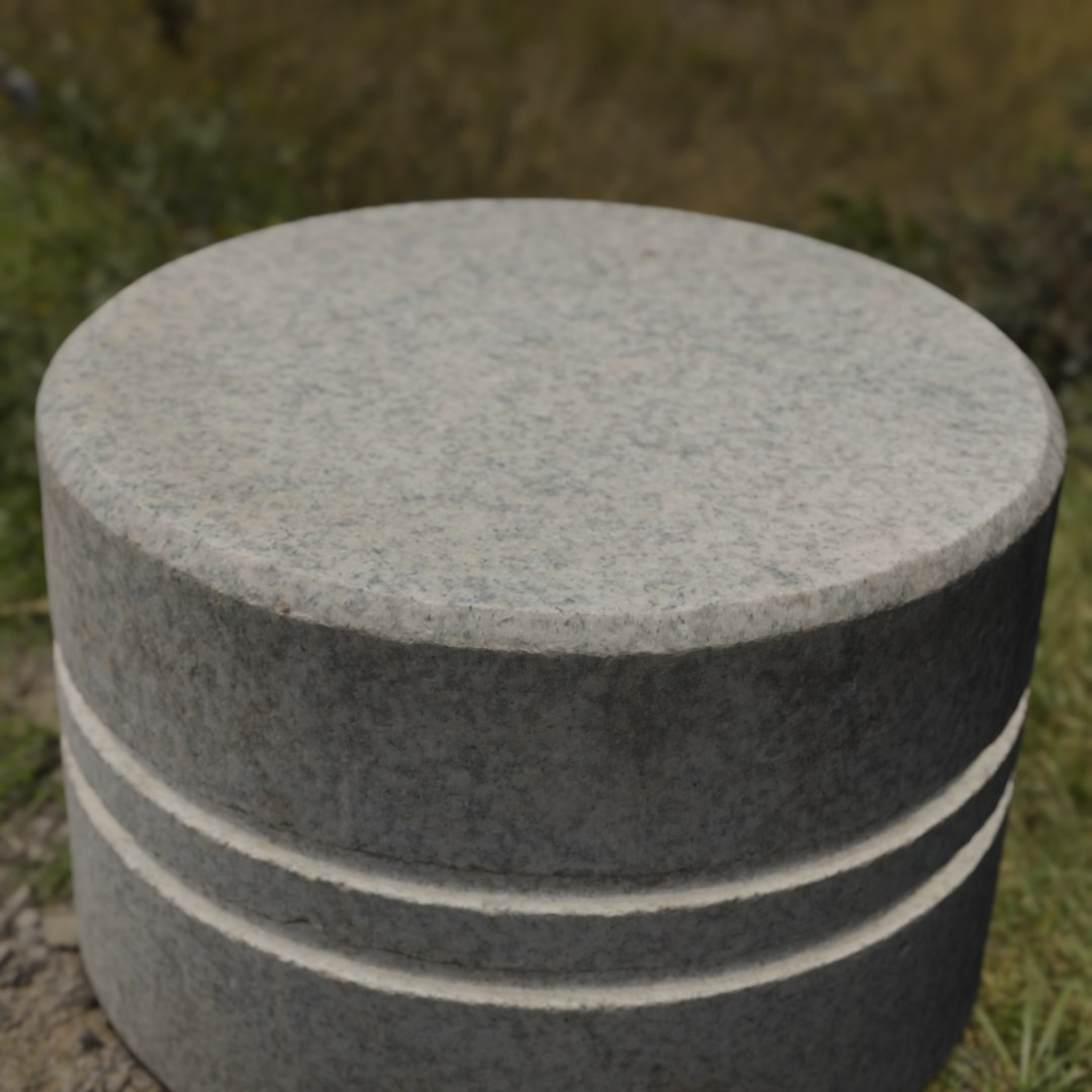 3D Model Stone Bollard - TurboSquid 2152551