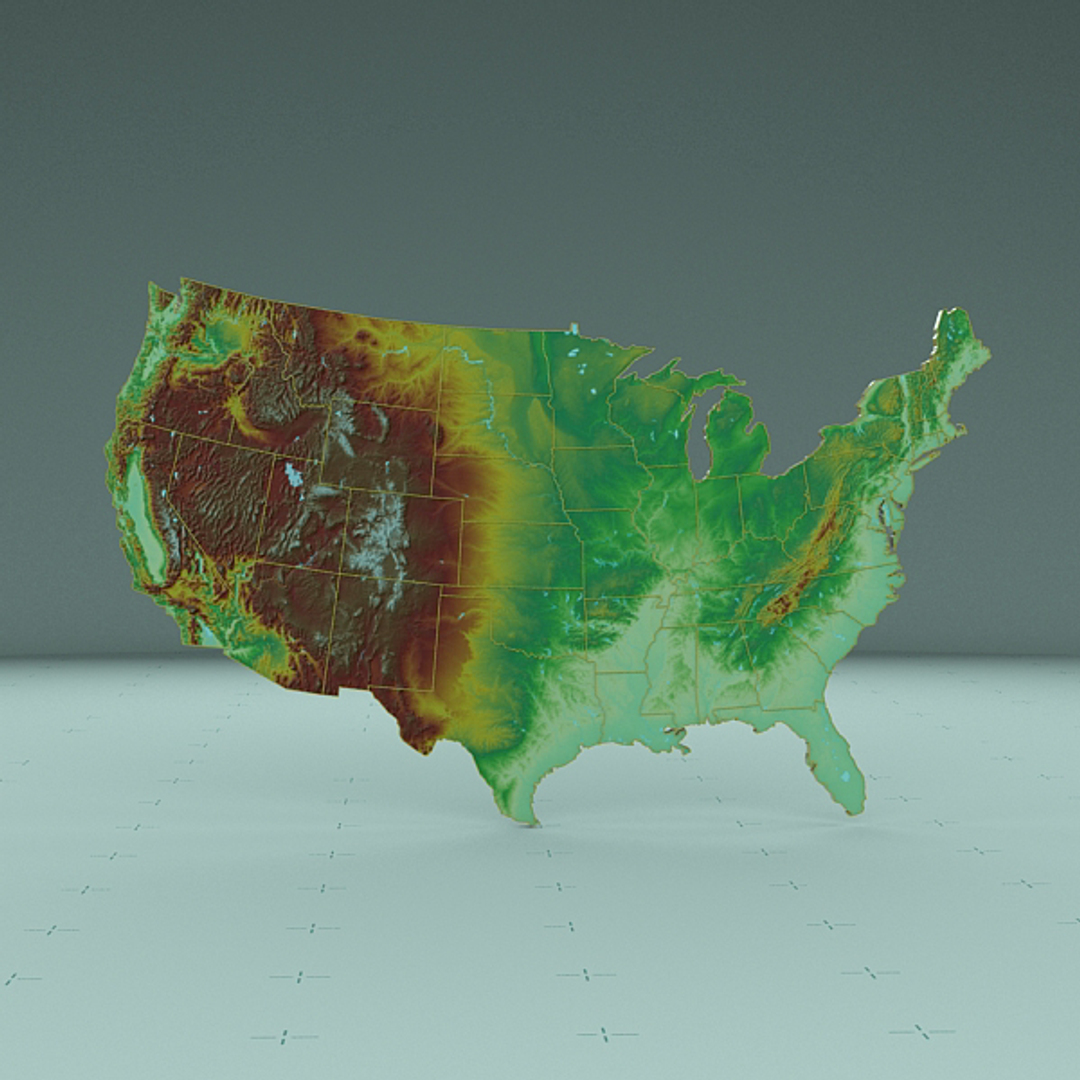 3d model usa states