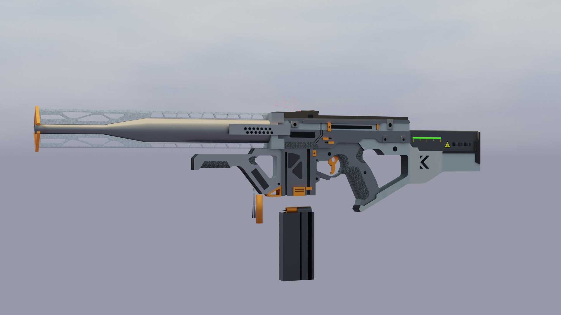 Universal Electromagnetic Rifle Model - TurboSquid 1522267