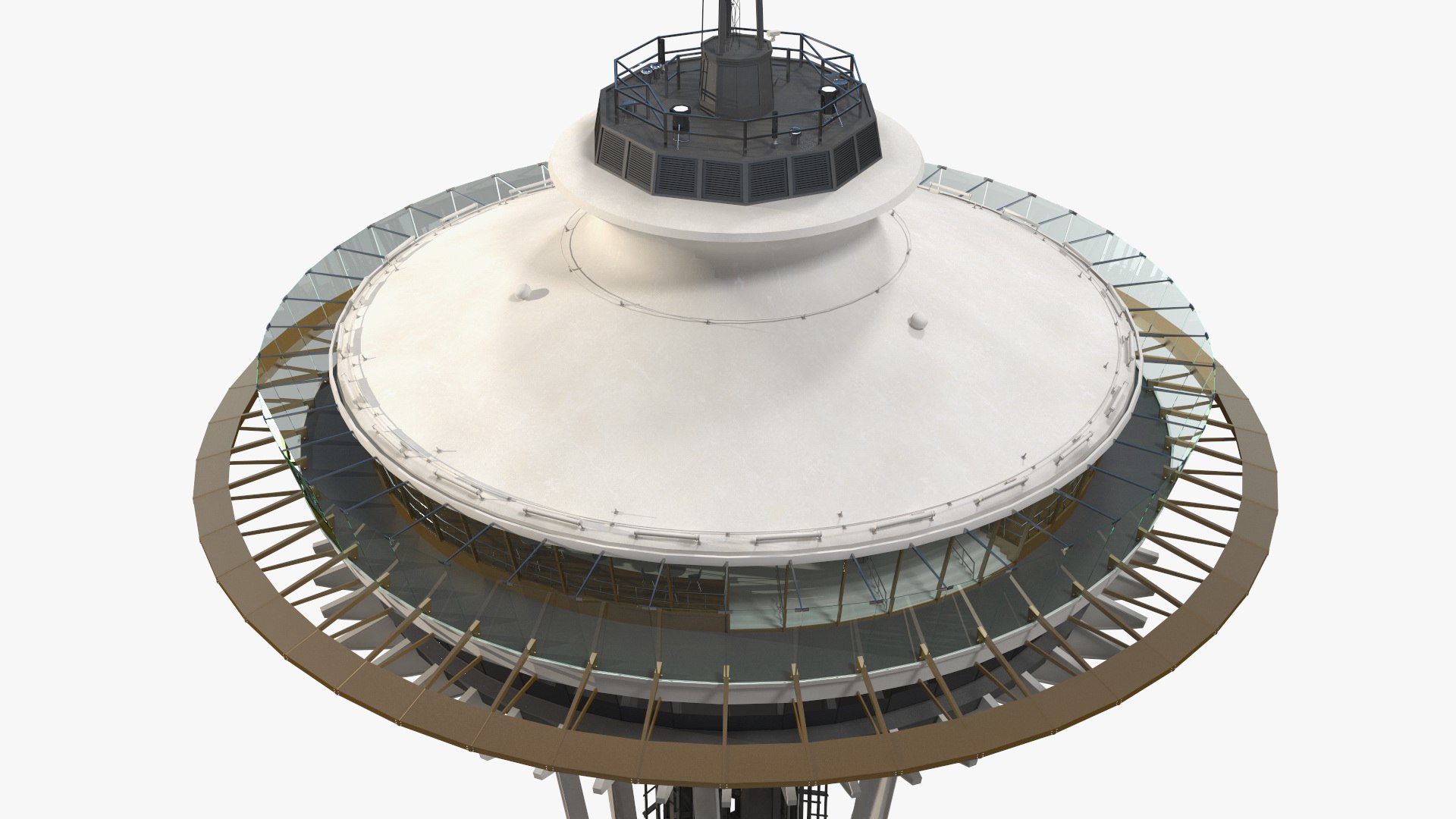 3D Space Needle model - TurboSquid 2040325