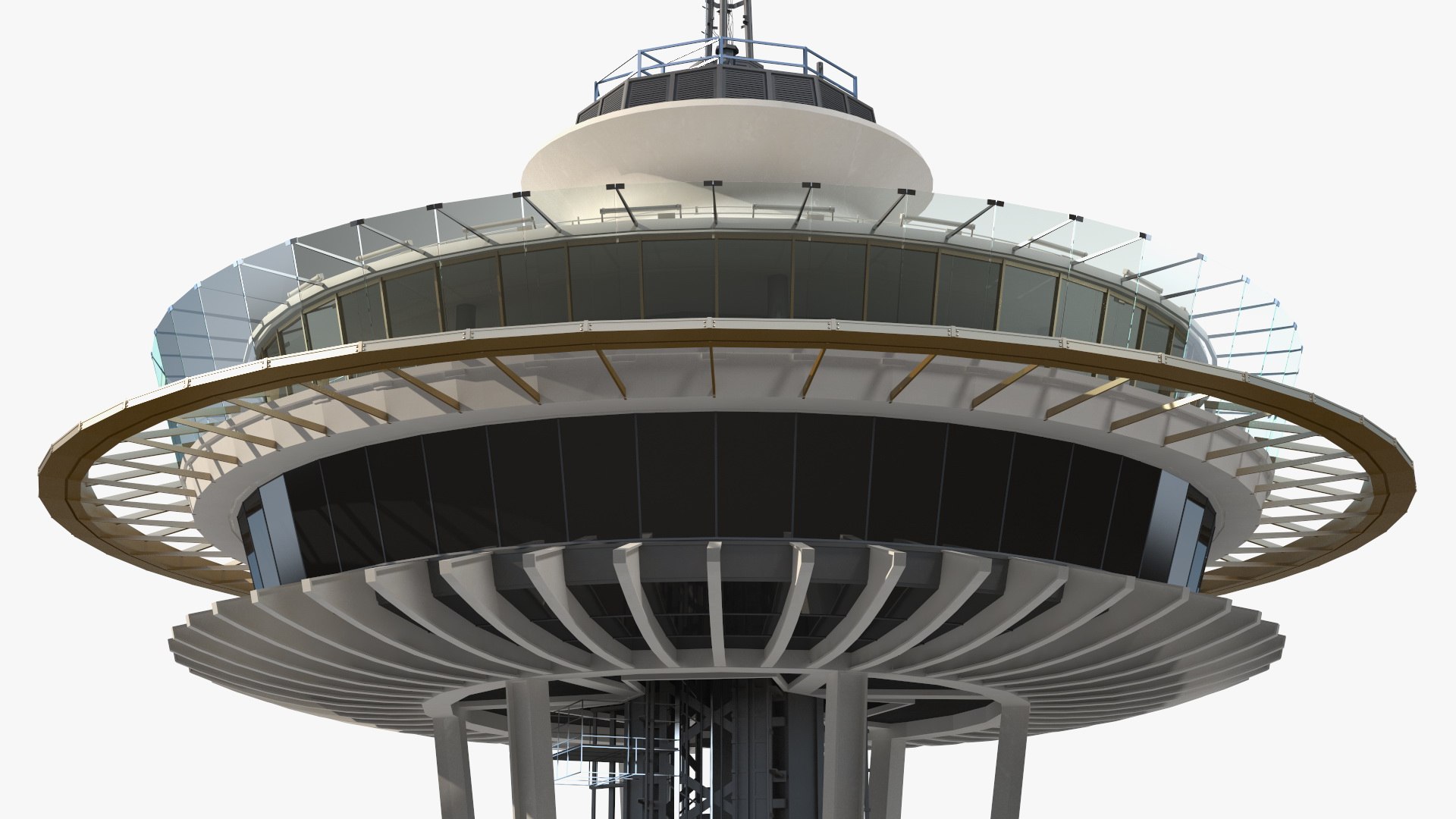 3D Space Needle model - TurboSquid 2040325