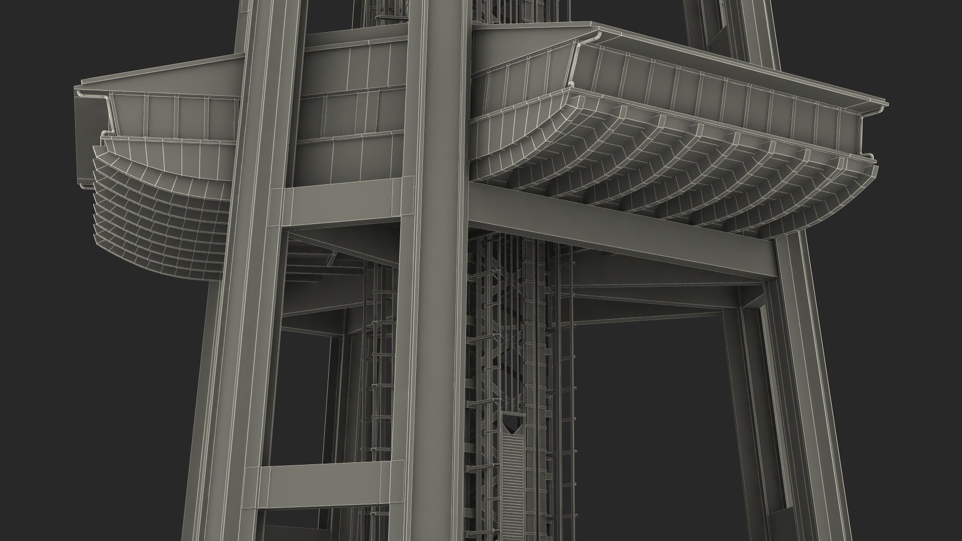 3D Space Needle model - TurboSquid 2040325