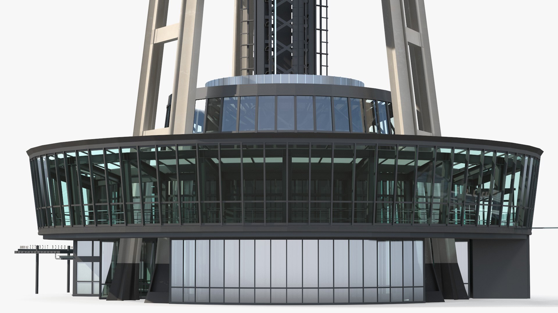 3D Space Needle model - TurboSquid 2040325