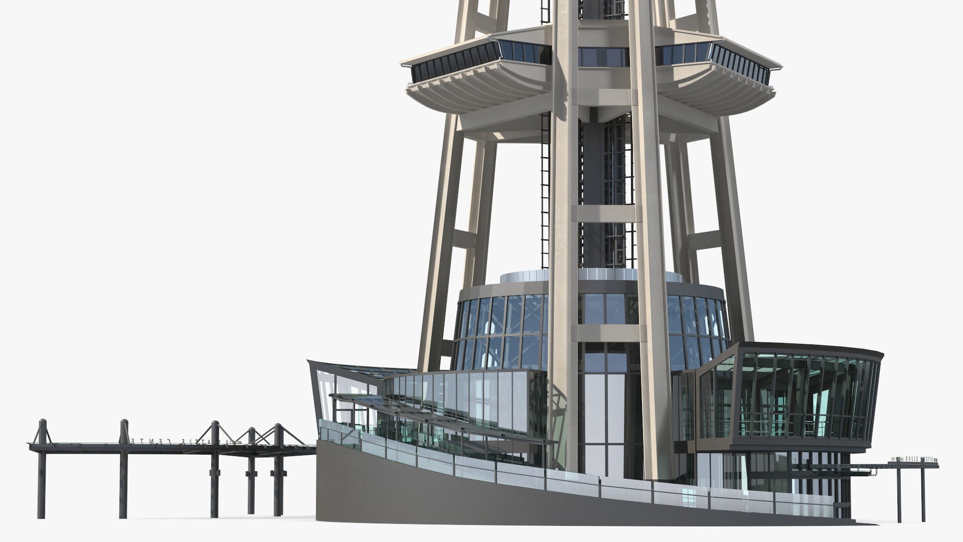 3D Space Needle model - TurboSquid 2040325