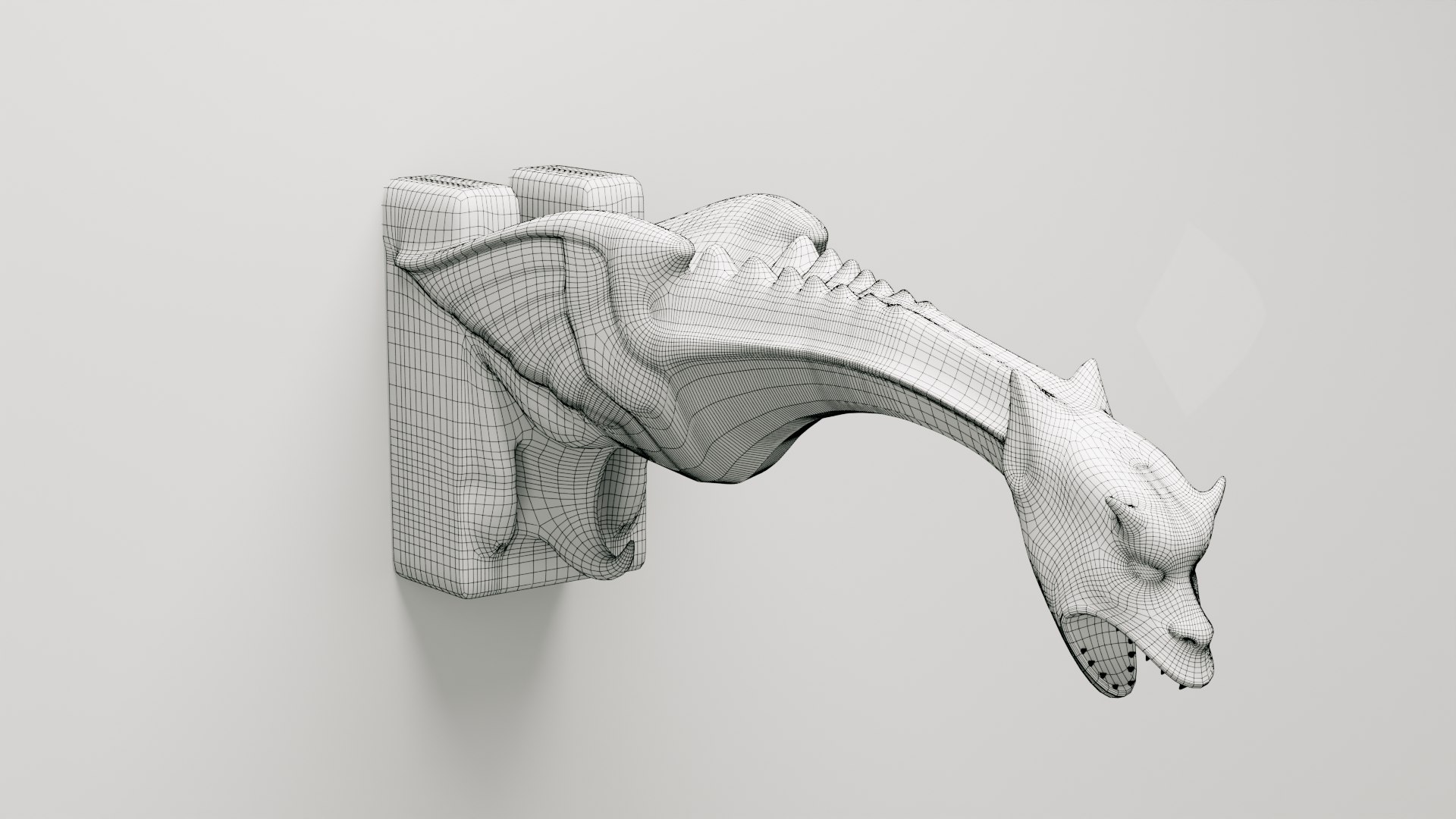 Traditional Water Spouting Gargoyle Statue 3D Model - TurboSquid 2414646