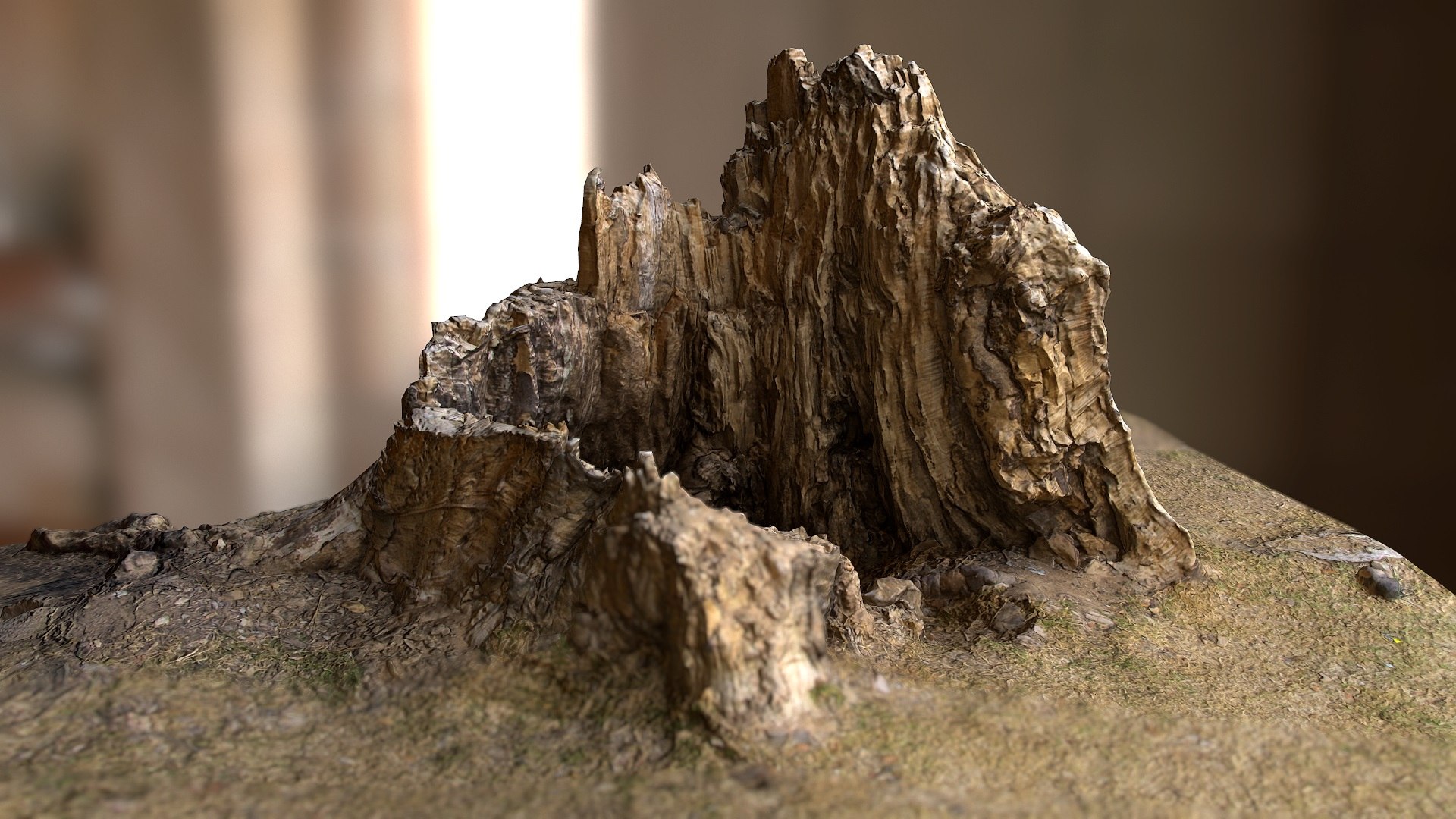 3D Old Tree Stump - TurboSquid 1157402