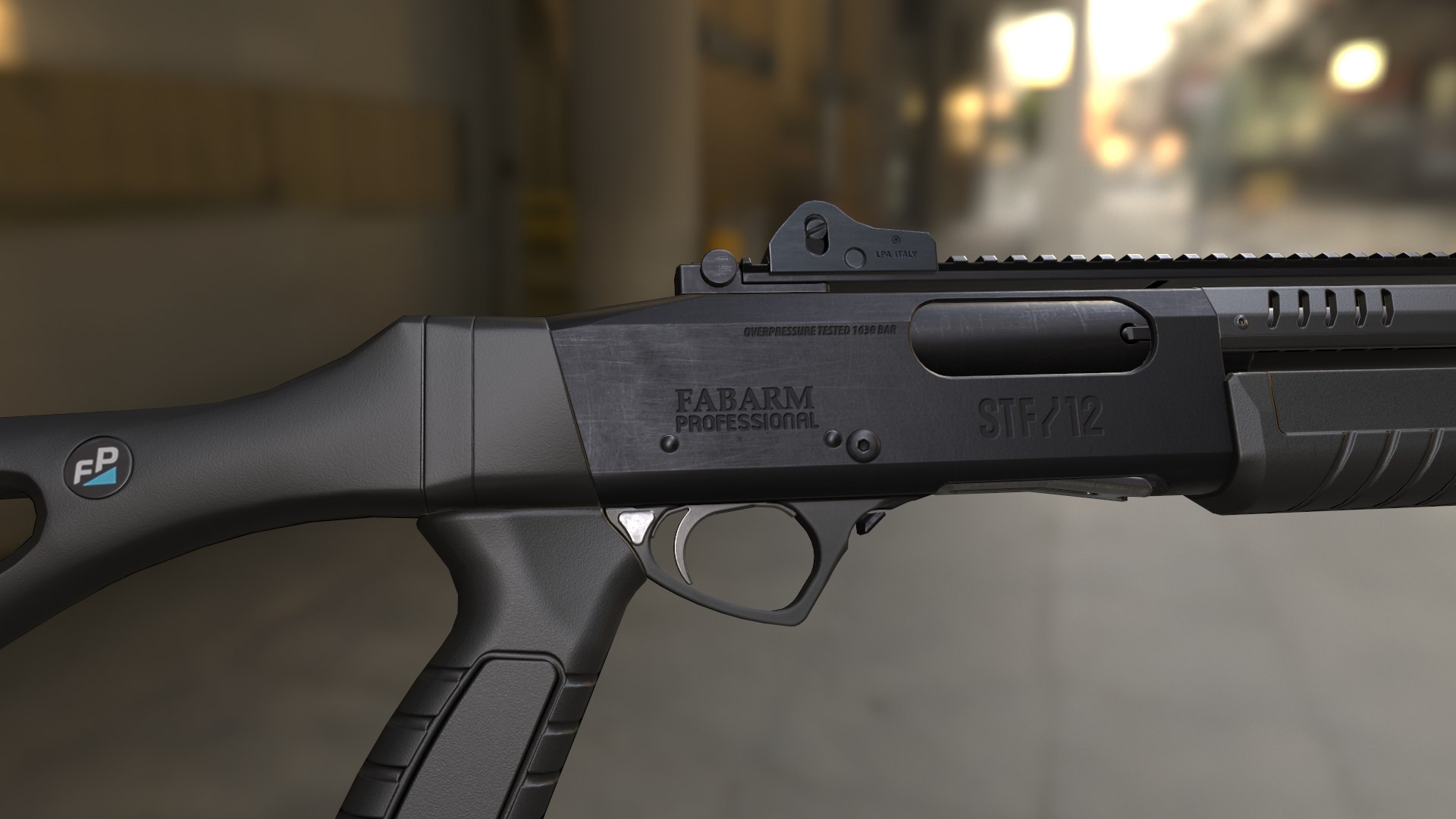 Fabarm STF12 Short PBR Low-poly 3D Model - TurboSquid 2380686