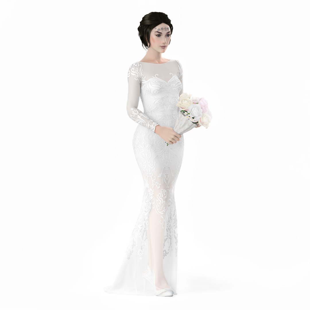 Bride Girl 3D Model - TurboSquid 1382167