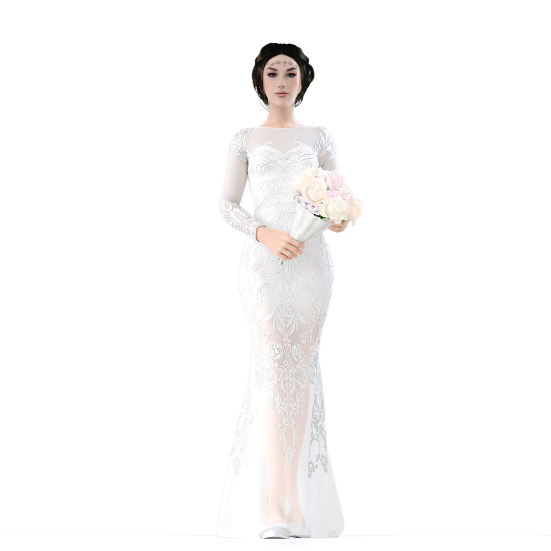 Bride Girl 3D Model - TurboSquid 1382167