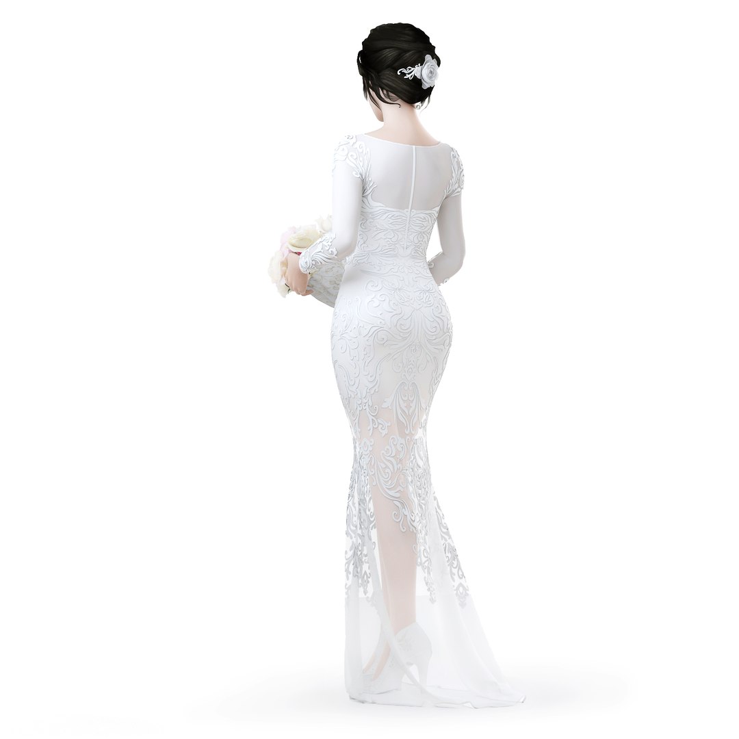 Bride Girl 3D Model - TurboSquid 1382167