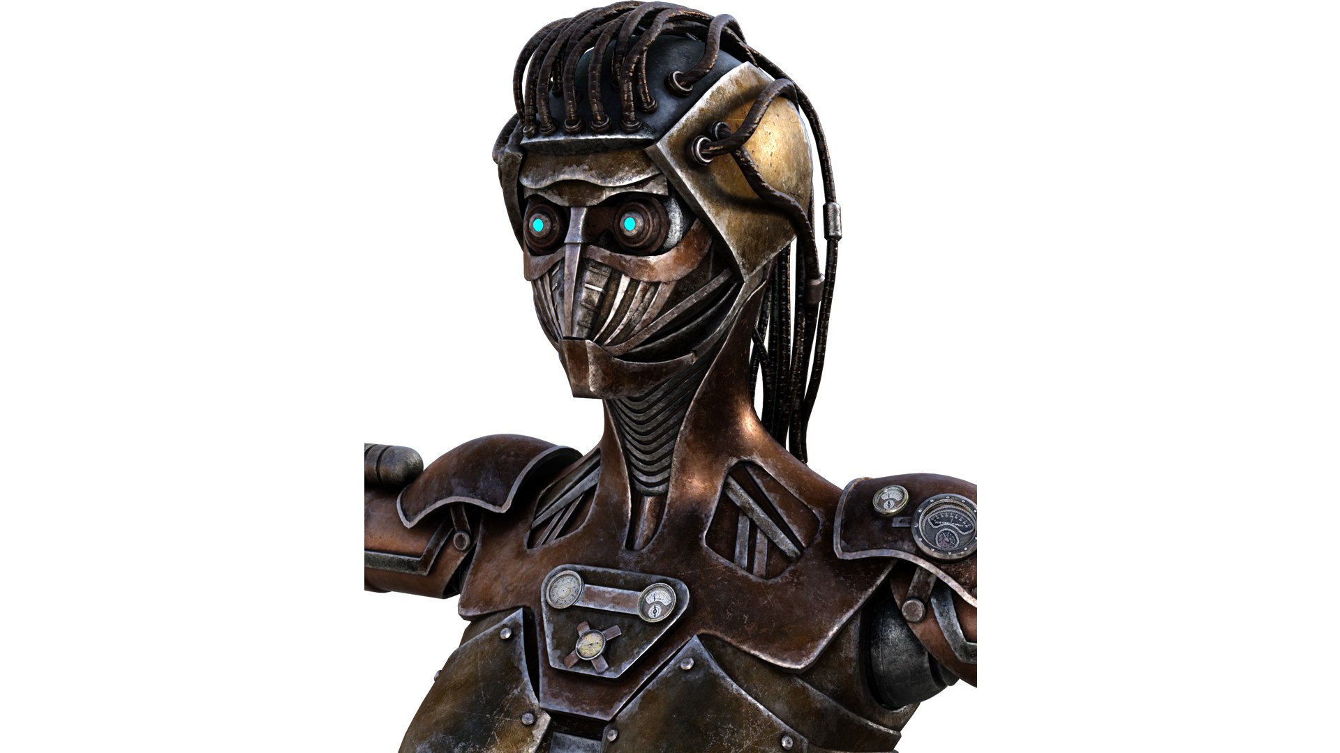 Steampunk Robot Woman 3D Model - TurboSquid 2080241