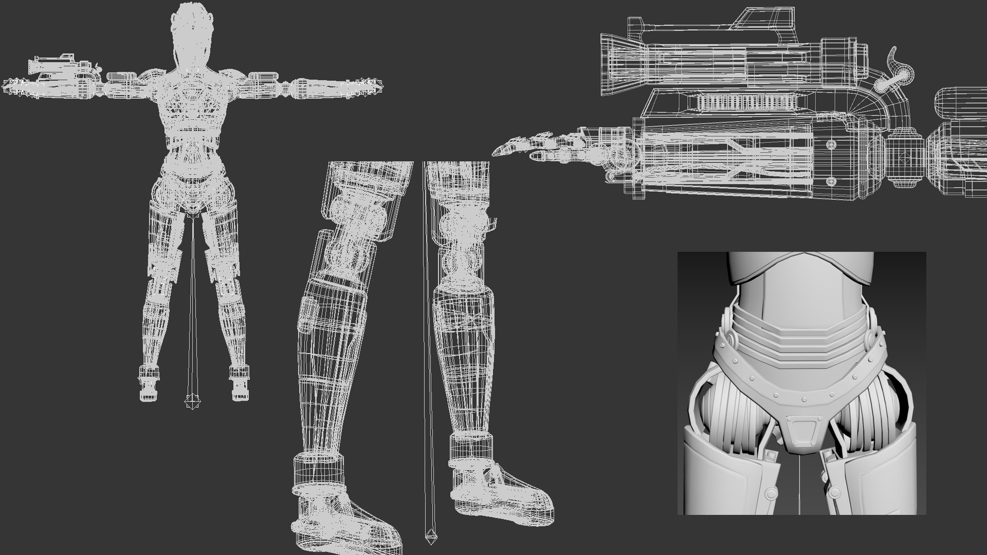 Steampunk Robot Woman 3D Model - TurboSquid 2080241