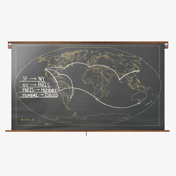 3d model of restoration hardware military chalkboard