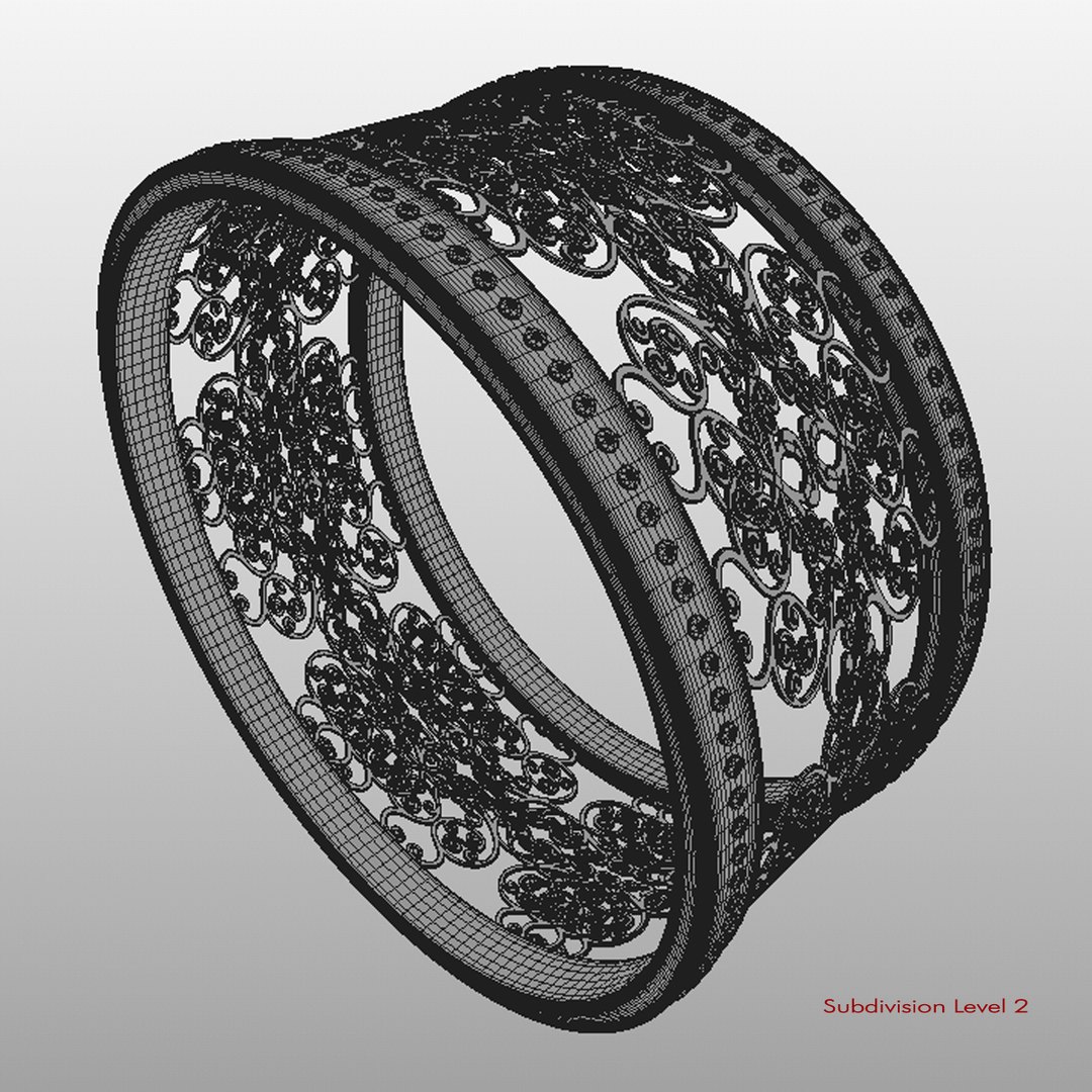 3D Diamond Bangle Model - TurboSquid 1208139