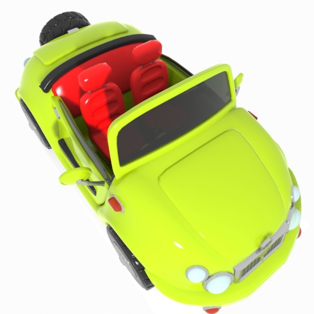 Convertible Car Toon 3d Model