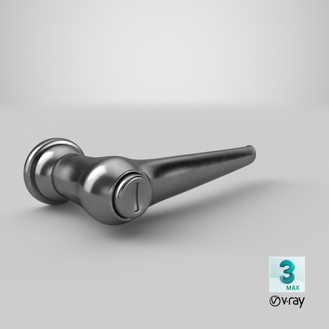 3D Retro Car Door Handle V1 Model - TurboSquid 2032445