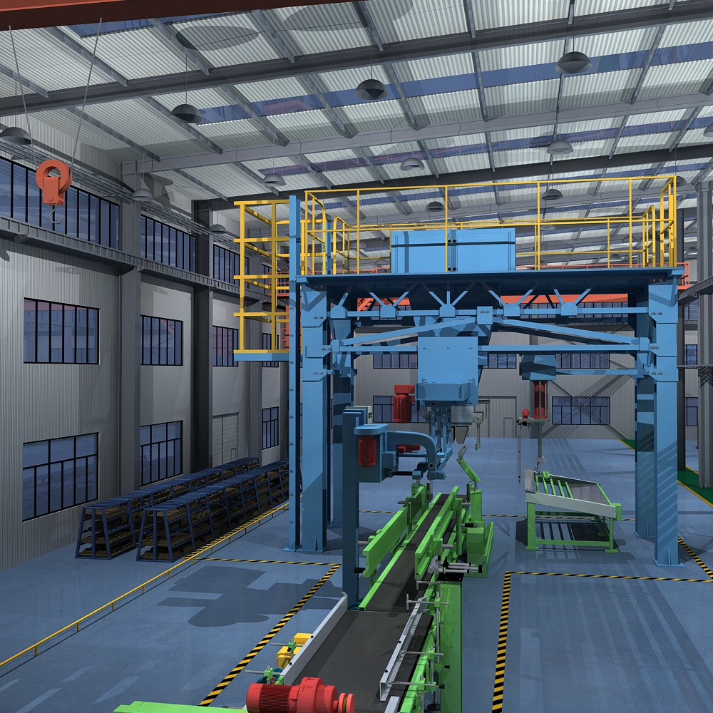 3D model factory interior scene equipment - TurboSquid 1391397