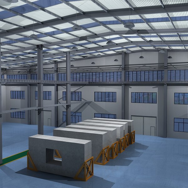 3D model factory interior scene equipment - TurboSquid 1391397